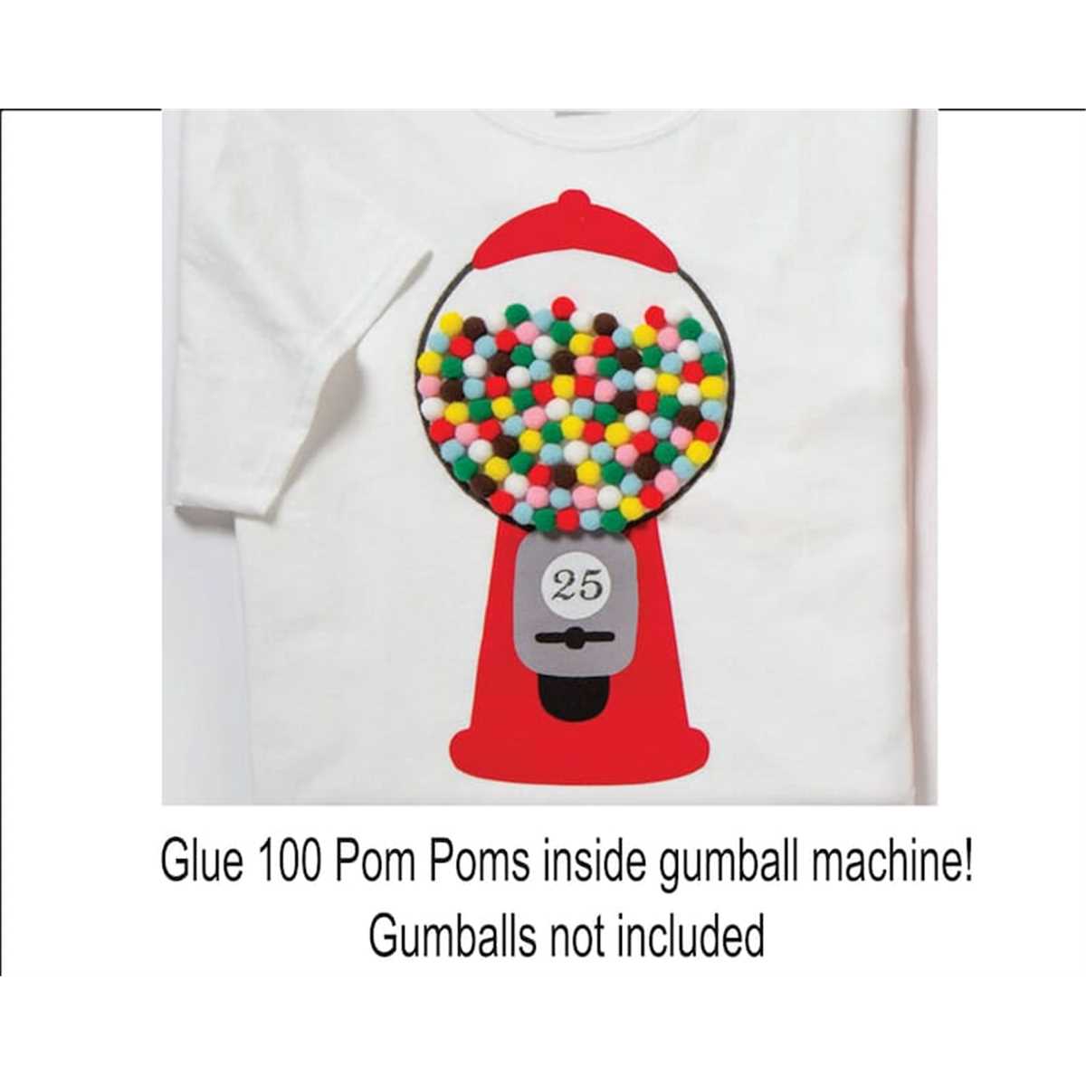 Gumball Machine SVG, Add Poms Poms for a DIY 100 days of sch | Inspire ...