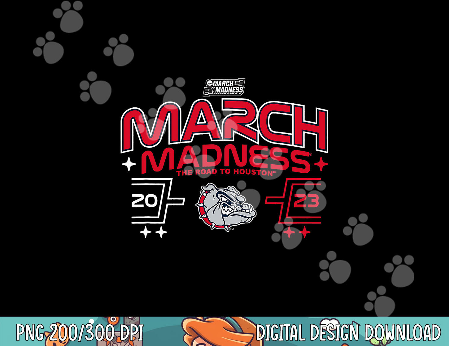 Gonzaga Bulldogs March Madness 2023 Basketball Navy png, su | Inspire ...