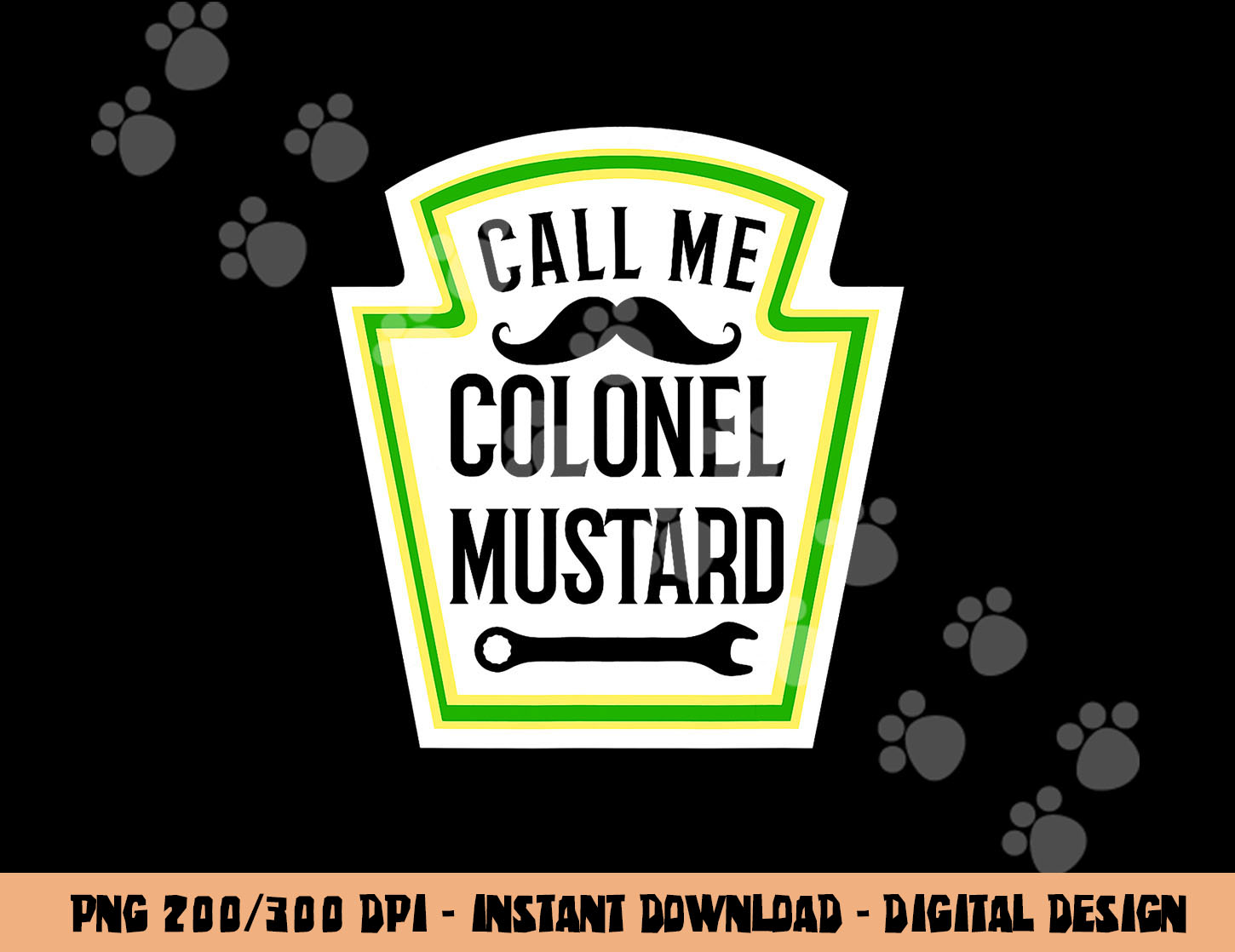Colonel Mustard Funny Halloween Mustard Costume png, sublima | Inspire ...