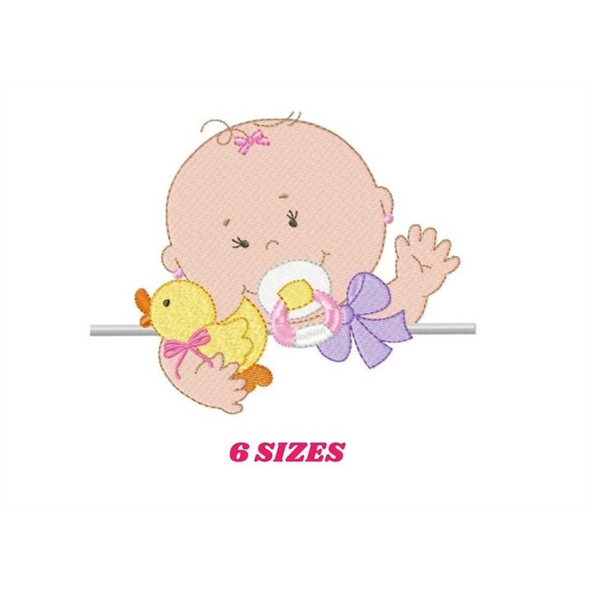 Peek a boo Baby girl embroidery designs - Baby peek a boo em | Inspire ...