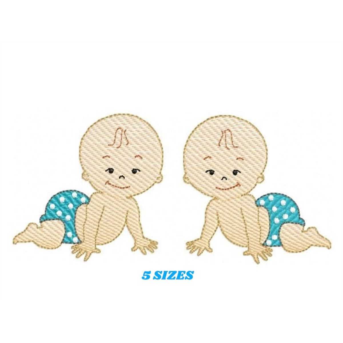 Baby boy embroidery design - Twins embroidery designs machin | Inspire ...