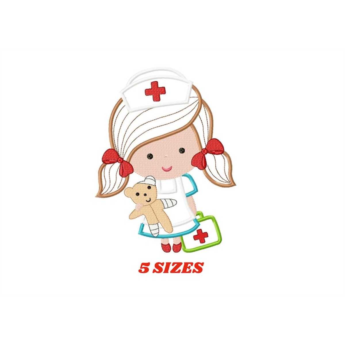 Nurse embroidery design - Doctor embroidery designs machine | Inspire ...