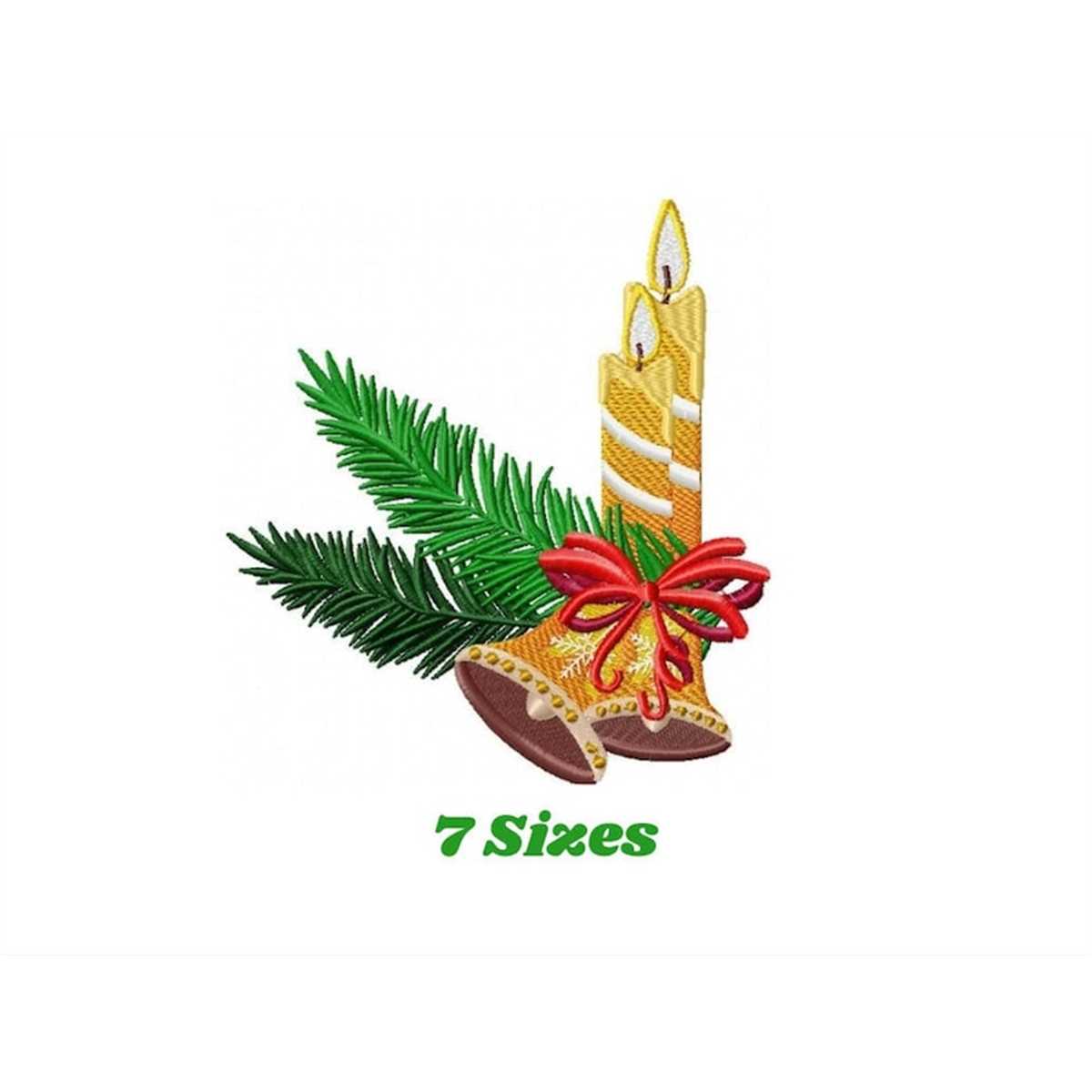 Candle embroidery designs - Christmas Decoration embroidery | Inspire ...