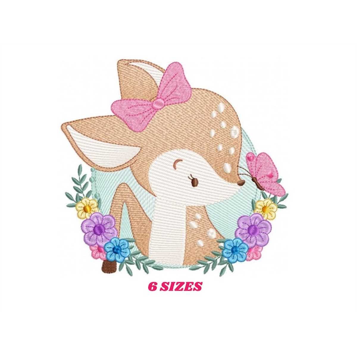 Deer embroidery design - Animal embroidery designs machine e | Inspire ...