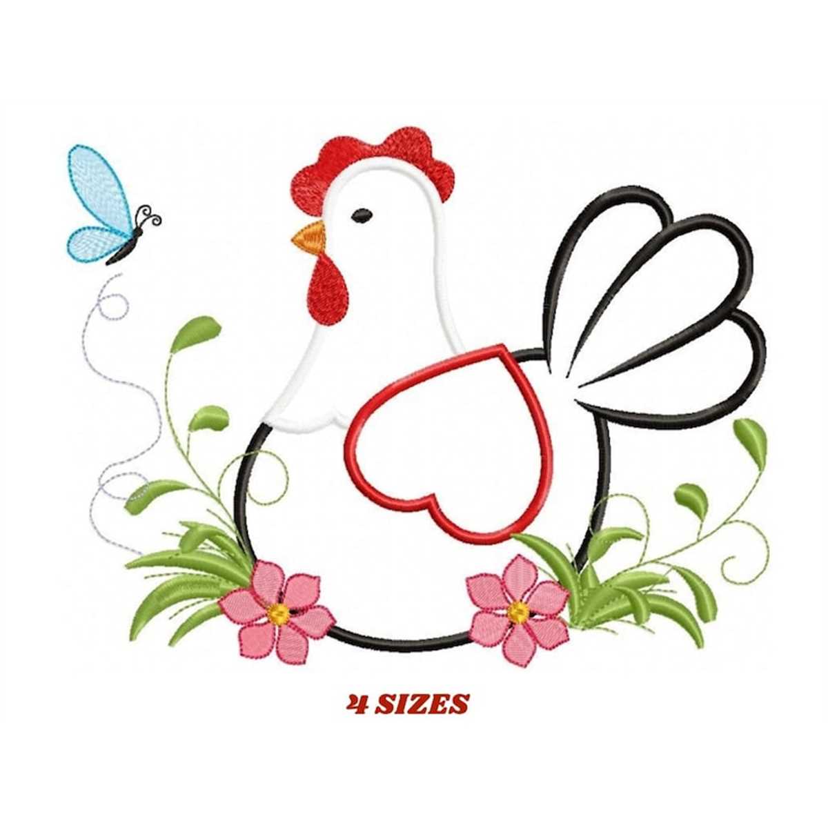 Chicken embroidery designs - hen embroidery design machine e | Inspire ...