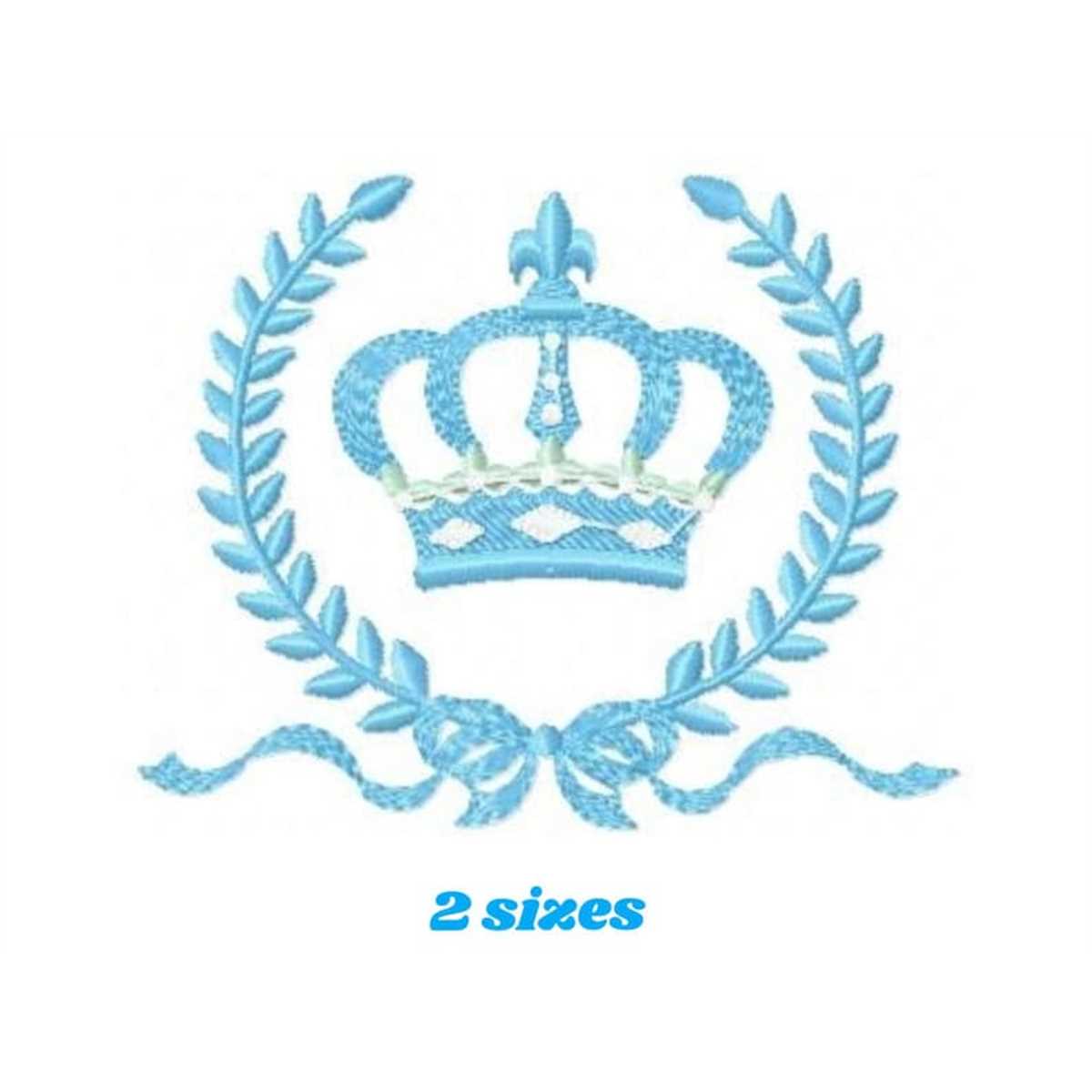Crown embroidery designs - Laurel Wreath with Crown embroide | Inspire ...
