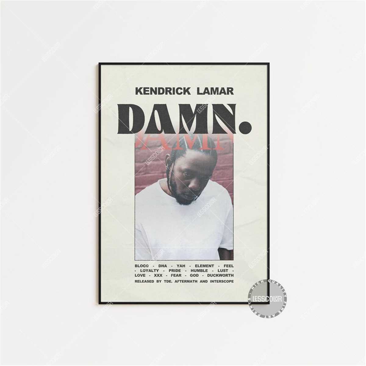 Kendrick Lamar DAMN. / Kendrick Lamar Posters / Damn Poster/ | Inspire ...