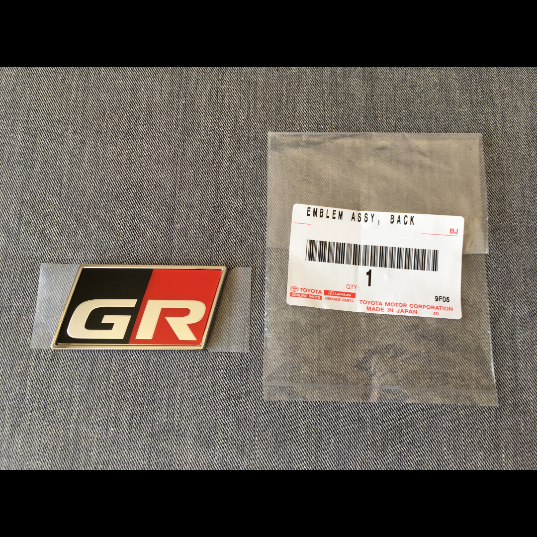 Toyota Genuine GR Rear Emblem Badge for GR Supra | Inspire Uplift