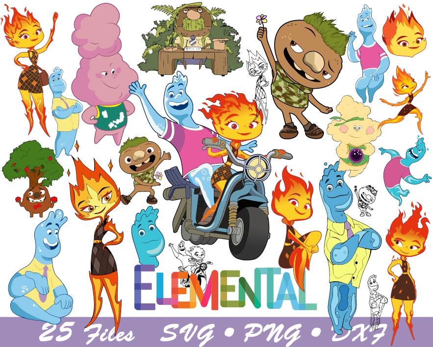 Elemental svg Bundle Layered, Elemental svg, Elemental svg c - Inspire ...