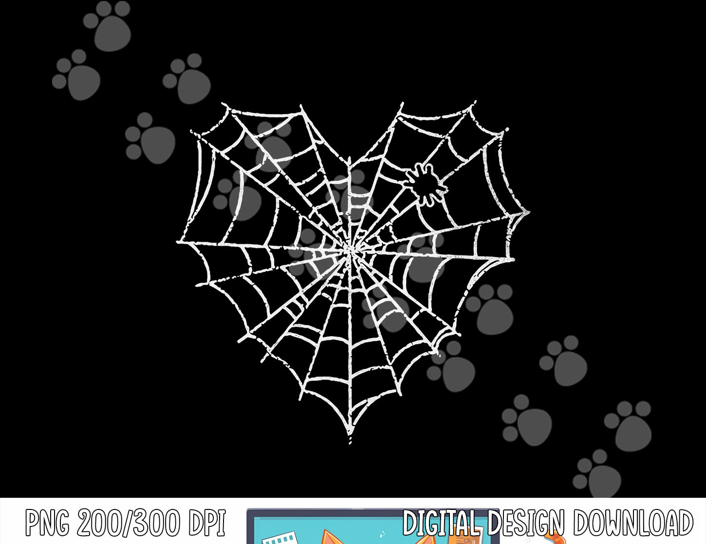 Halloween Spider Web Costume Cute Heart Spider Web png, subl | Inspire ...