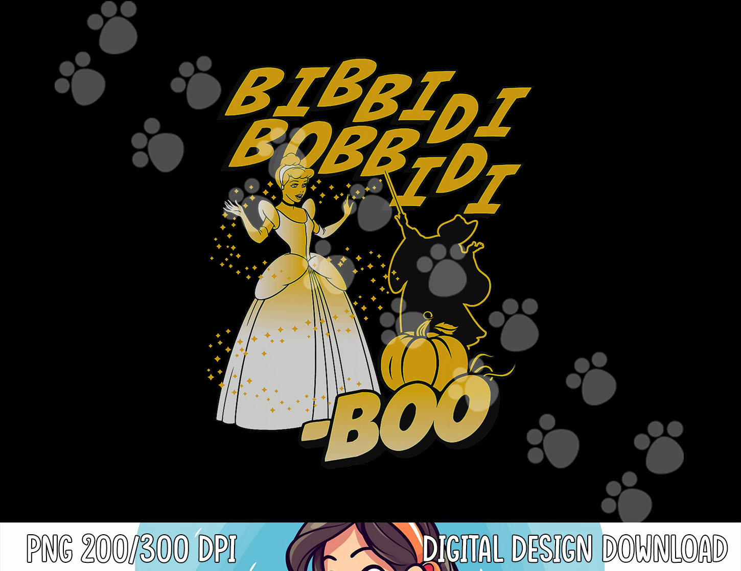 Disney Cinderella Bibbidi Bobbidi Boo Halloween png,sublimat | Inspire ...