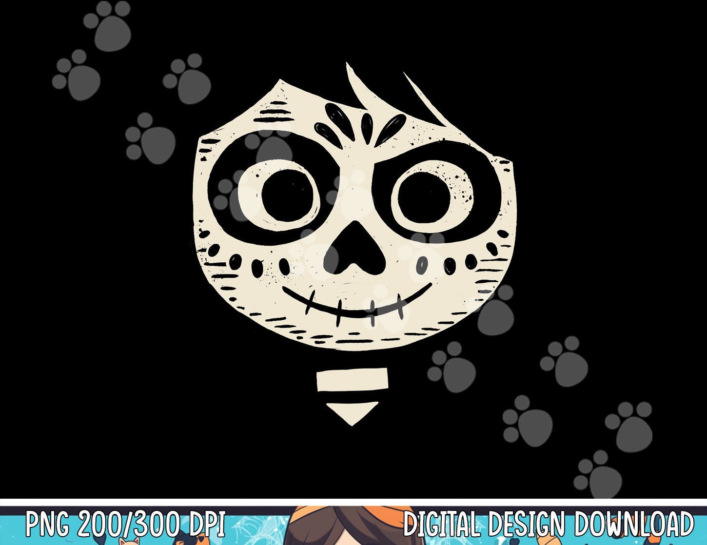 Disney Pixar Coco Miguel Face Halloween png,sublimation copy - Inspire ...