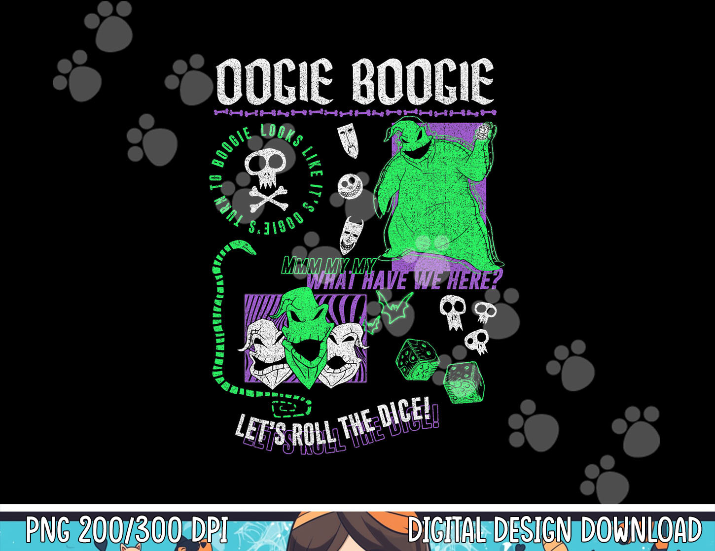 Disney The Nightmare Before Christmas Oogie Boogie Poster pn | Inspire ...