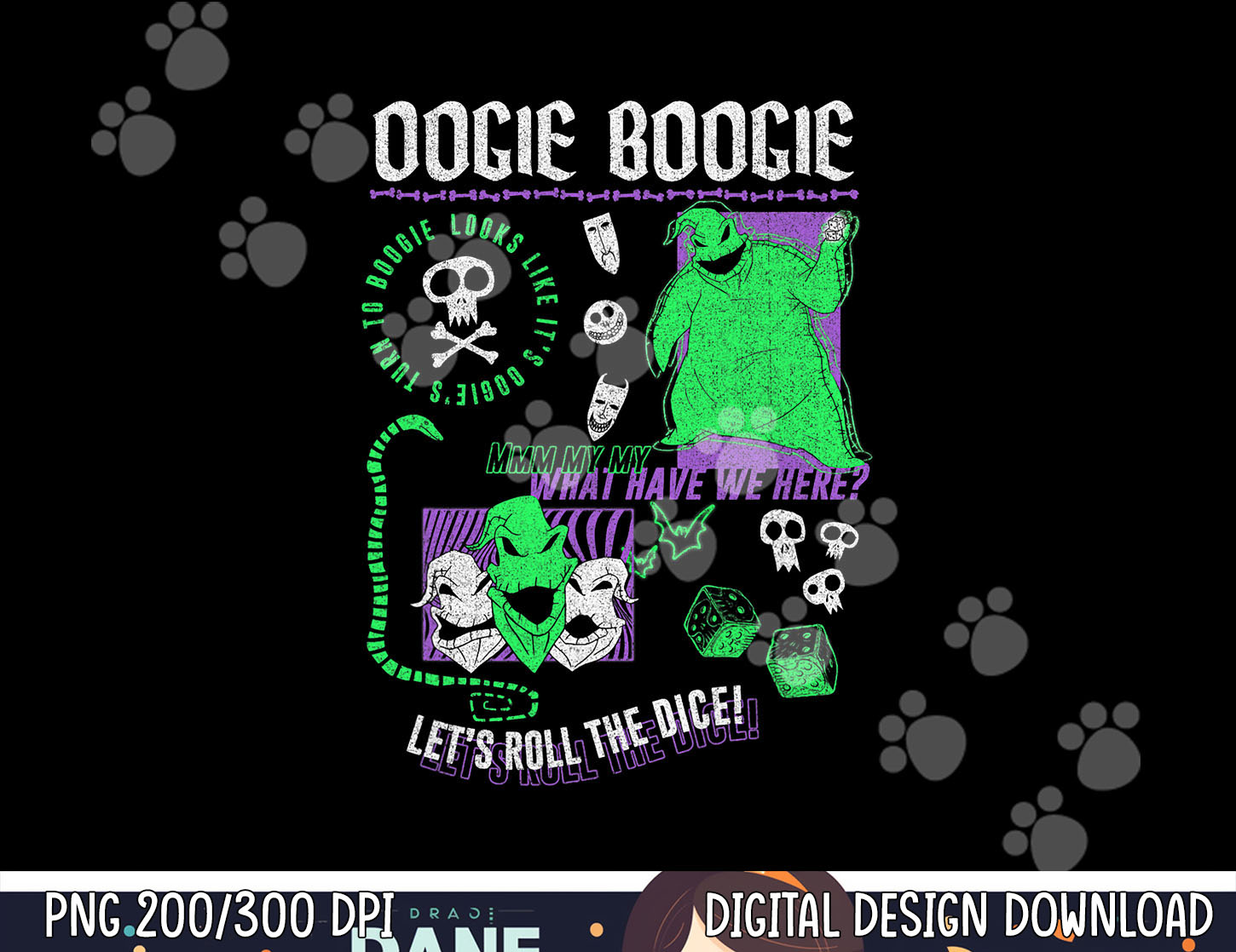 Disney The Nightmare Before Christmas Oogie Boogie Poster pn - Inspire ...