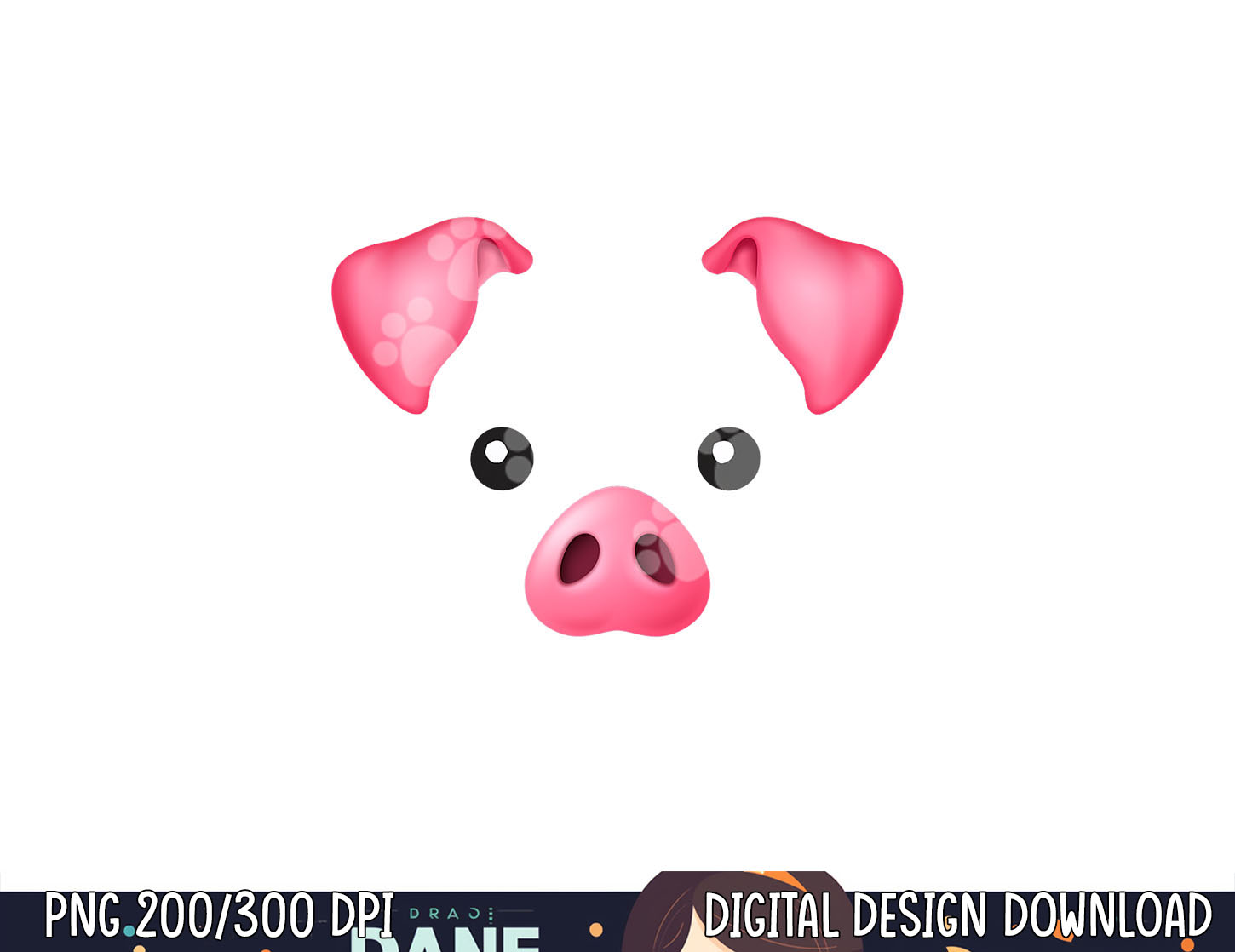 DIY Halloween Costume Pink Pig Costume for Kids Adults Shirt | Inspire ...