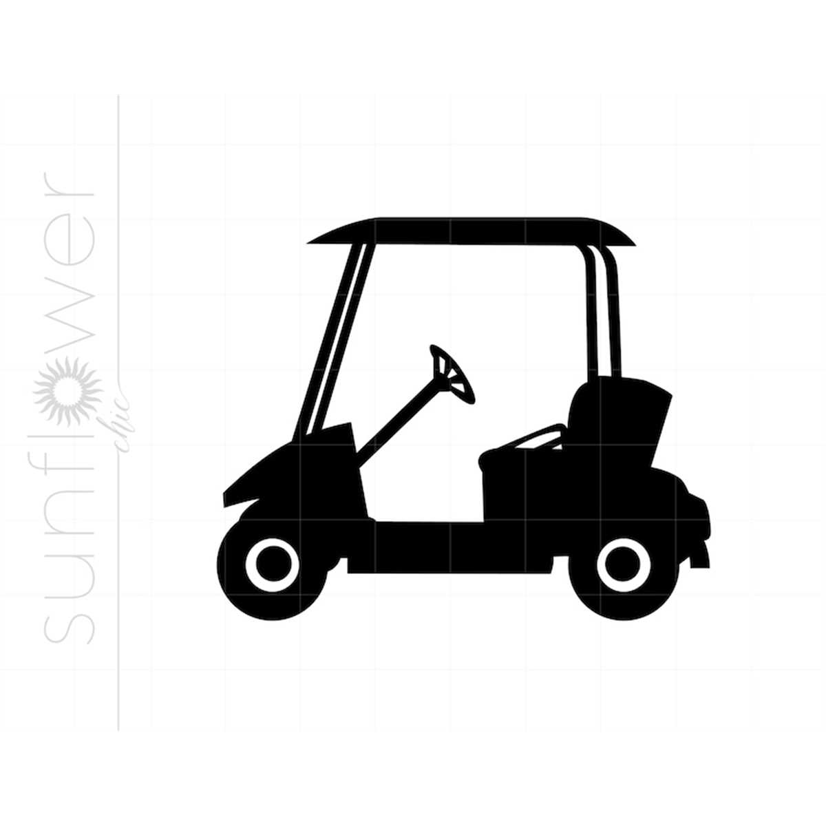 Golf Cart SVG, Golf Cart Clipart, Golf Cart Cut File for Cri | Inspire ...