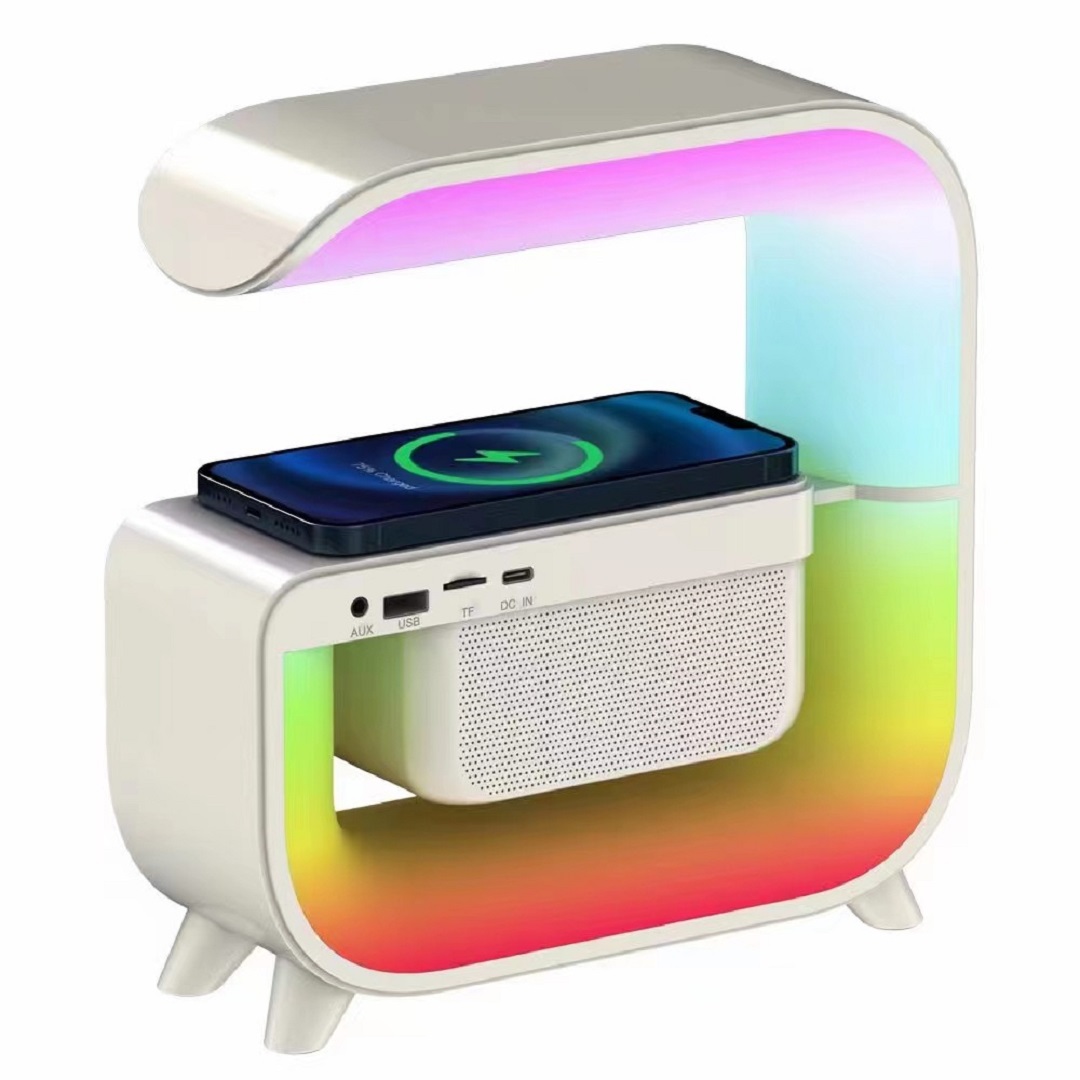Bluetooth speaker clock display wireless charging colorful a | Inspire ...