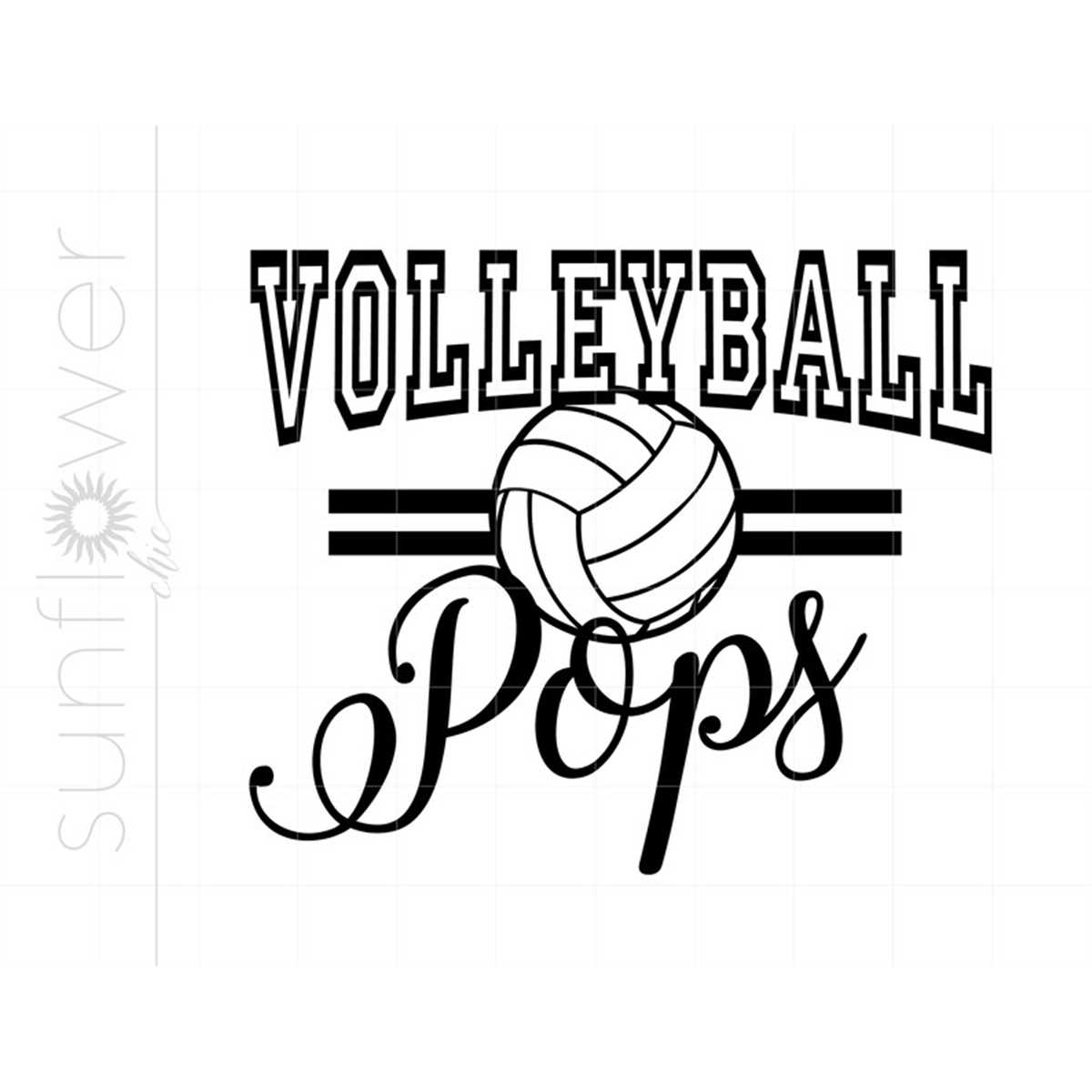 Volleyball Pops SVG | Volleyball Dad Svg | Volleyball Grandp - Inspire ...