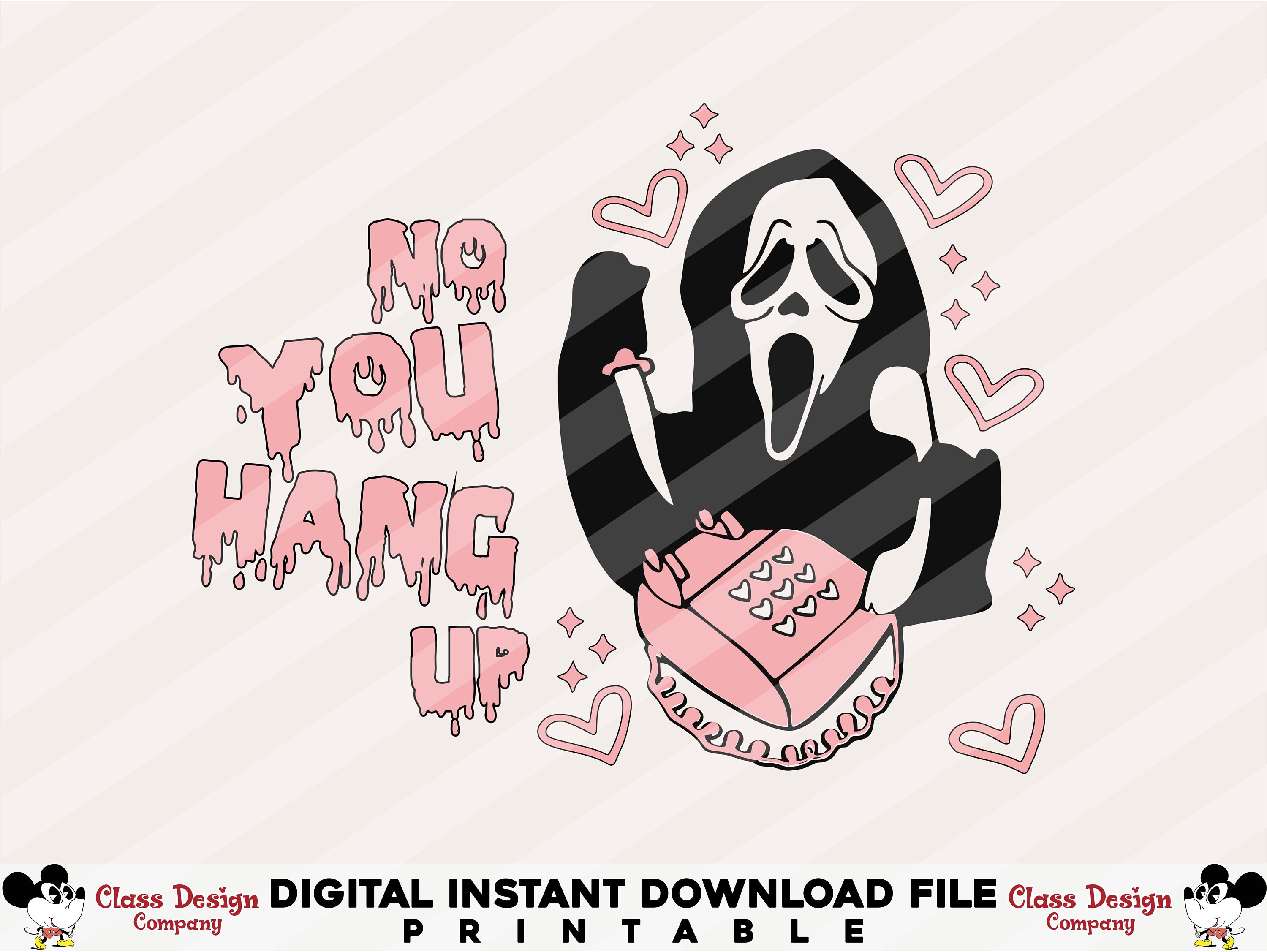 No You Hang Up Ghost Face PNG and SVG, Ghost Face Calling PN | Inspire ...