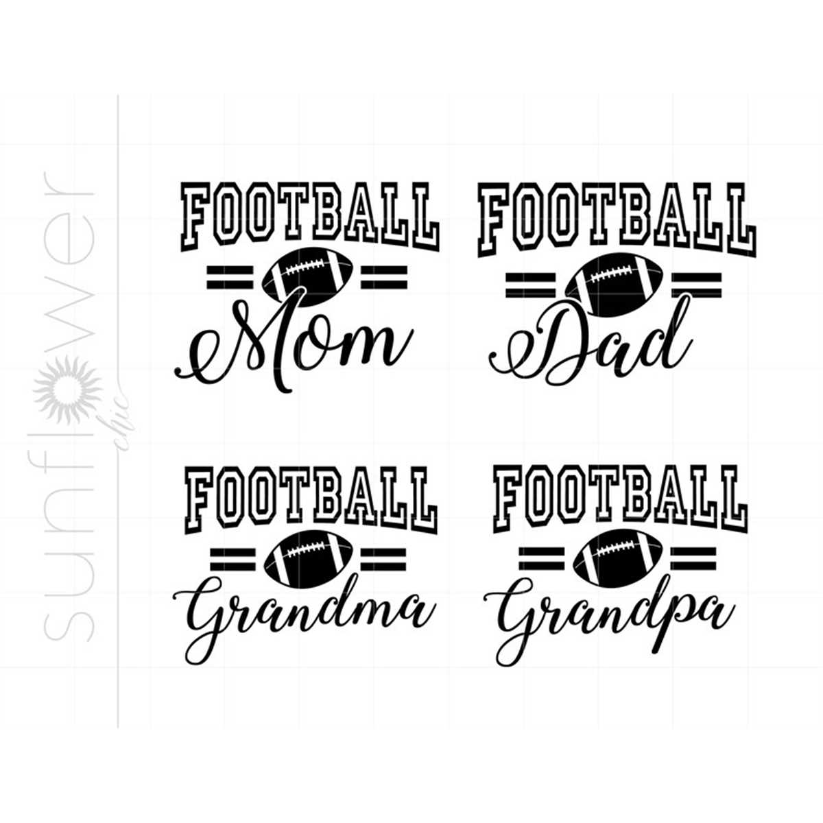 Football Family SVG | Football Family Cricut Silhouette | Fo | Inspire ...