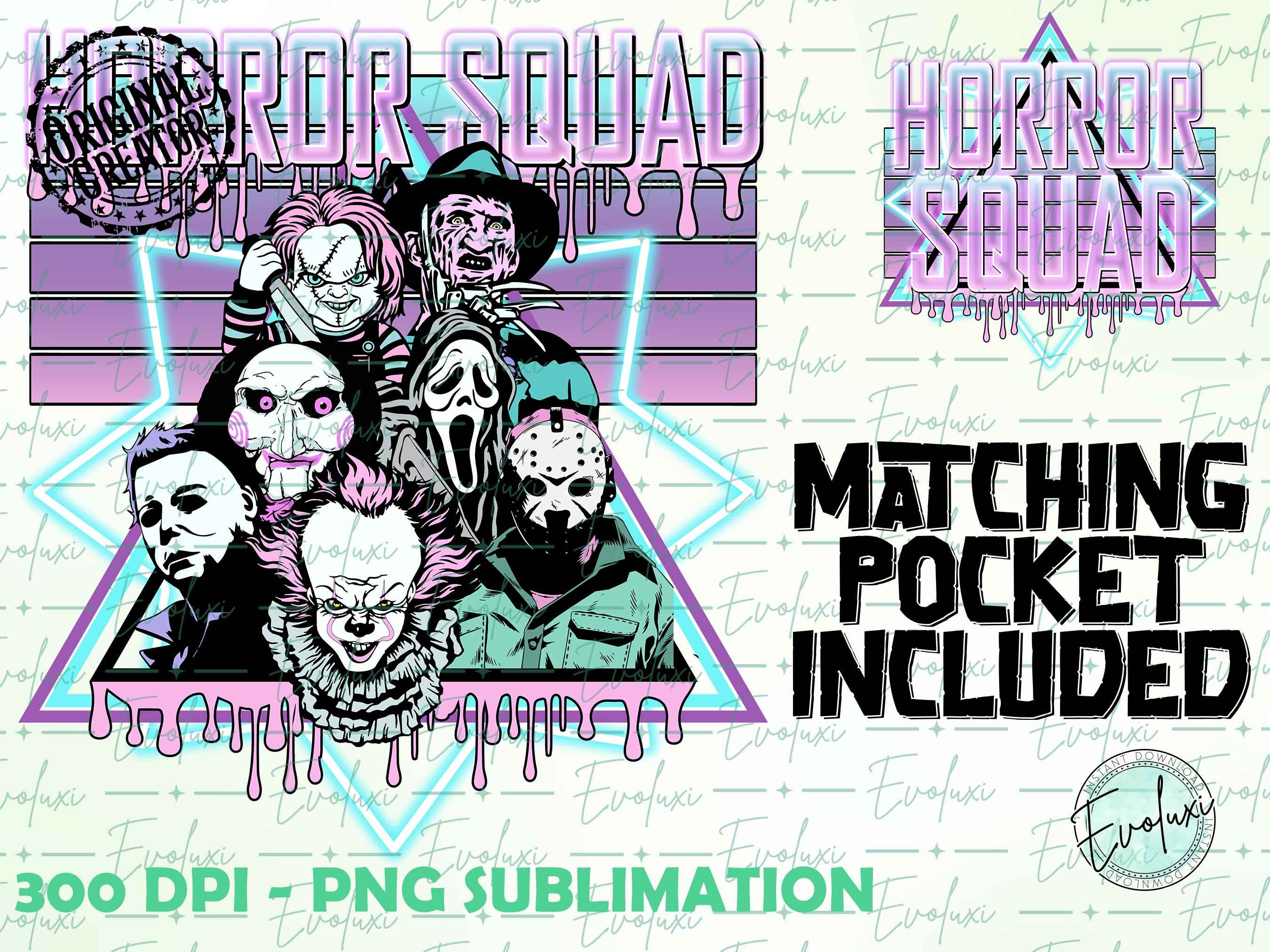 Horror Squad Pocket Set PNG - Horror movie Halloween Scream - Inspire ...