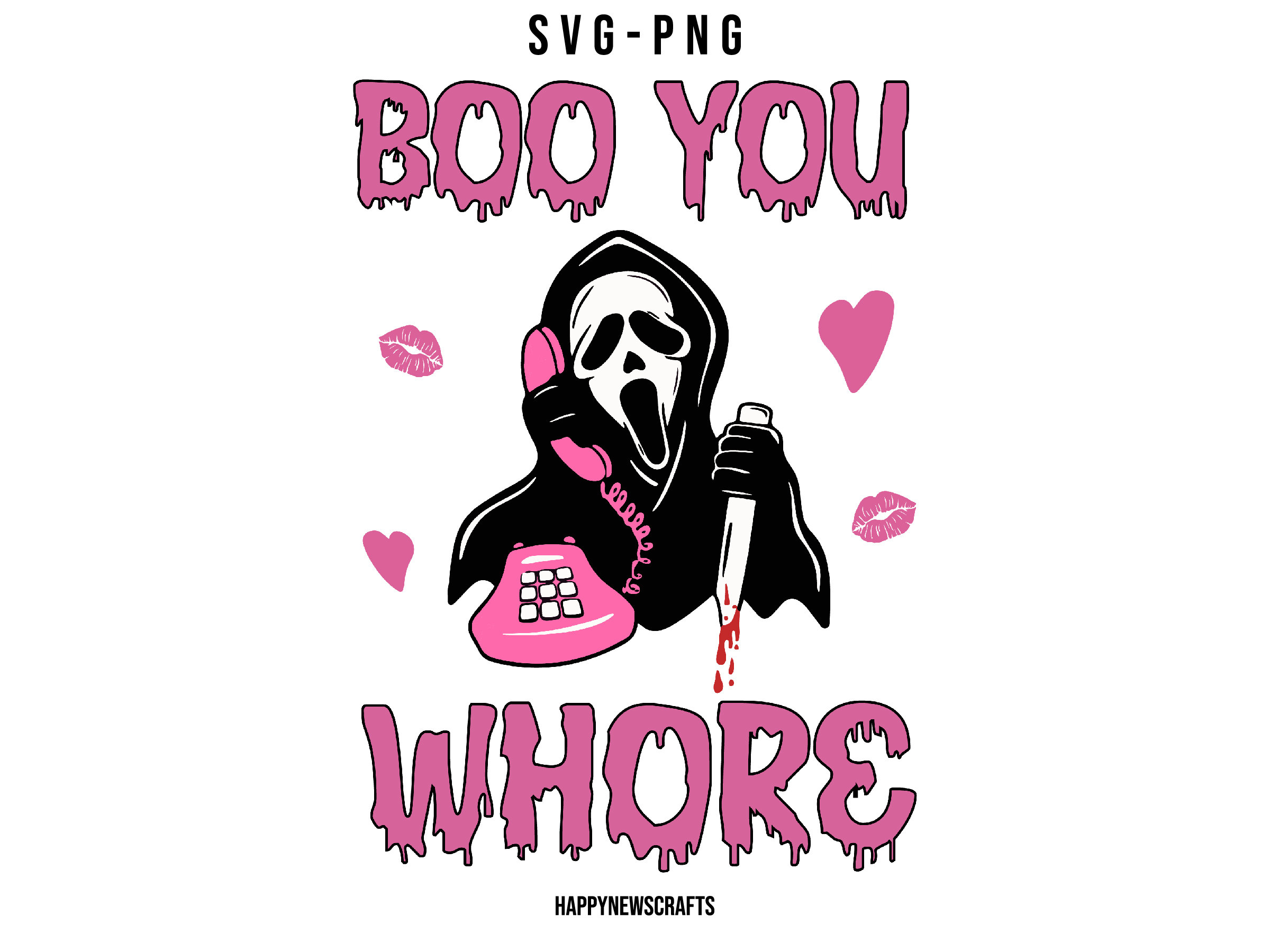 Boo You Whore Svg, Ghost Face svg Funny Horror SVG, Scream p | Inspire ...