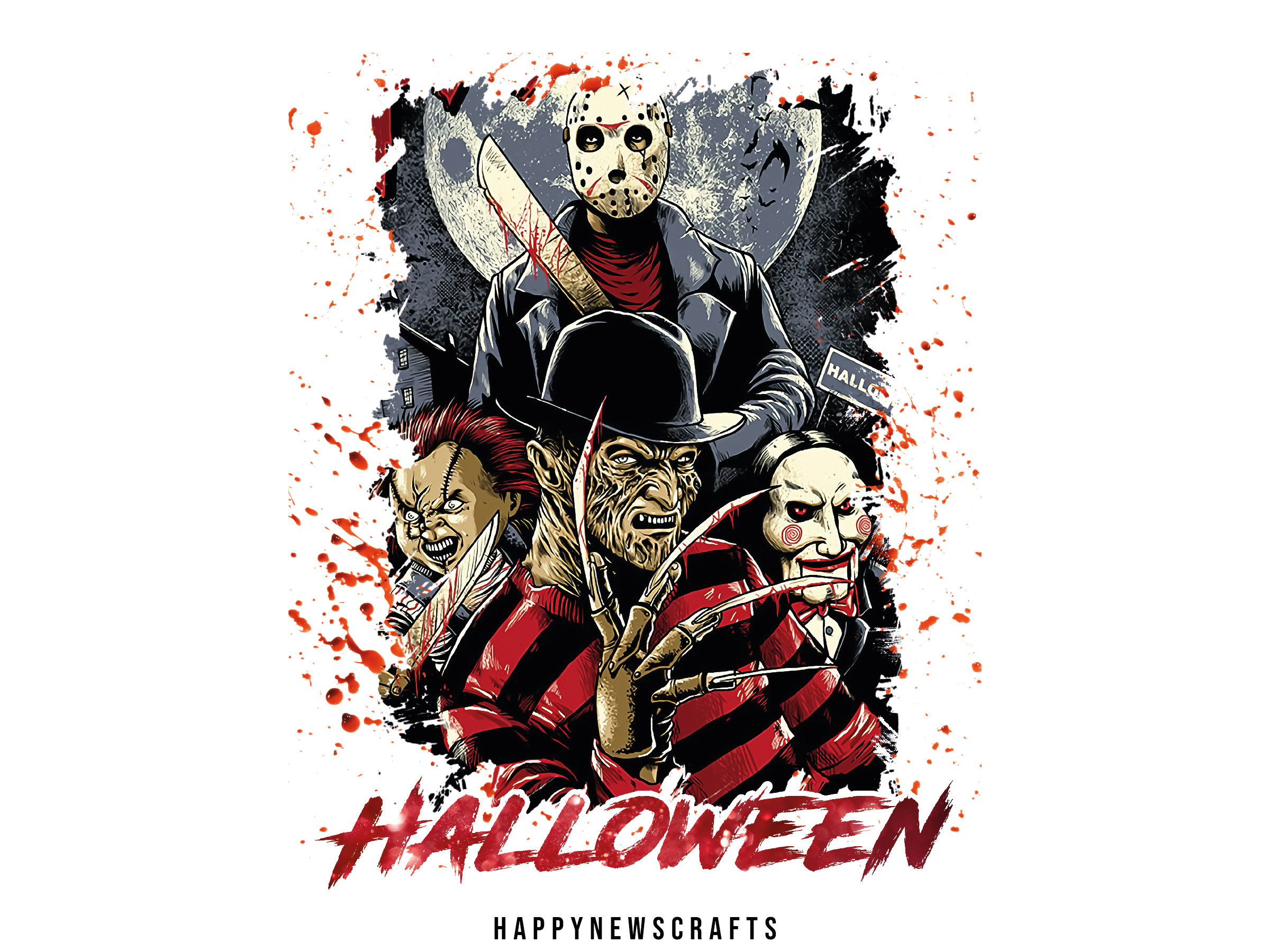 Horror Characters Halloween PNG, Horror png, Horror friends | Inspire ...