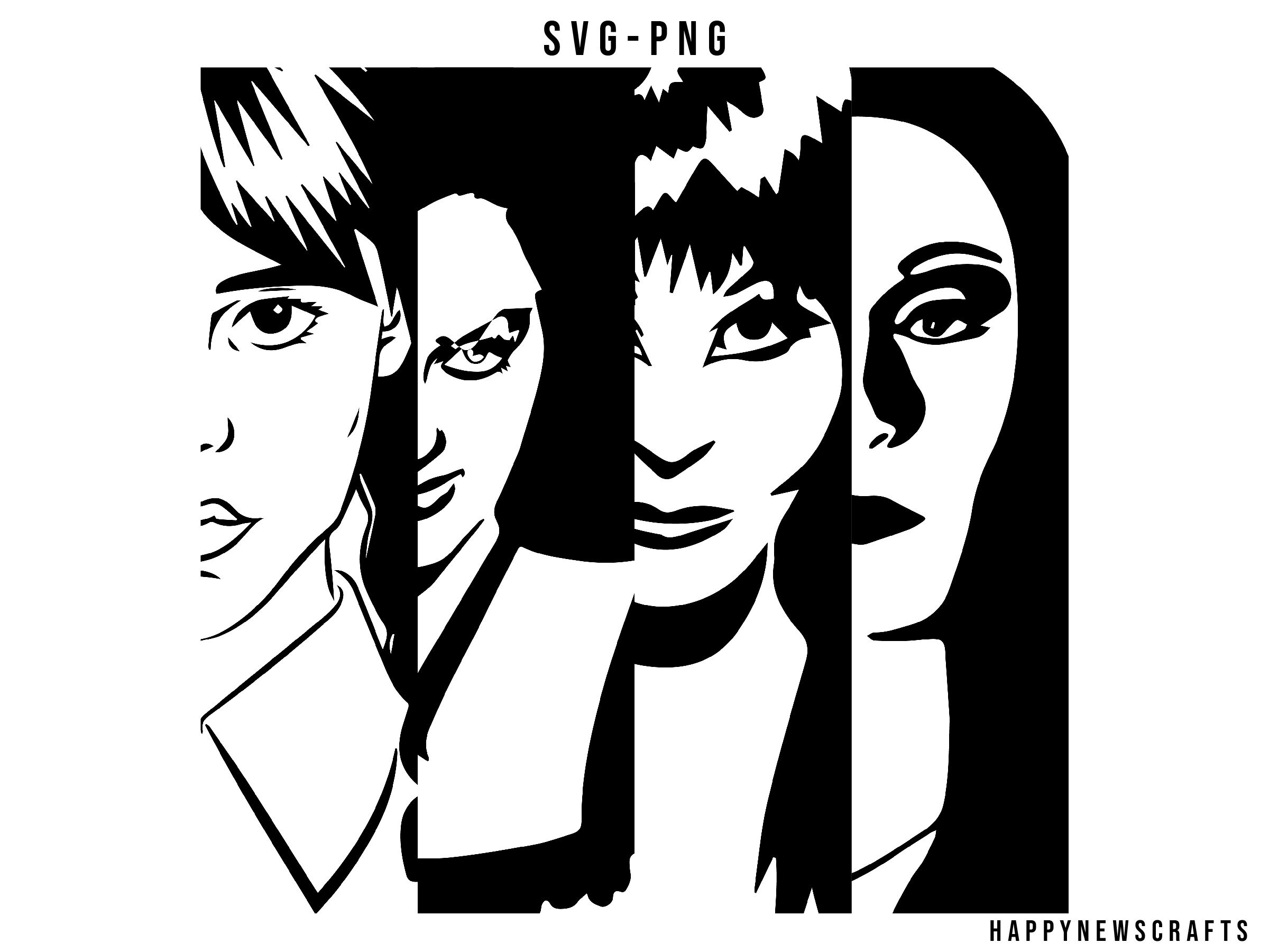 Horror Girls Svg, Horror friends svg, Halloween svg, Mortici - Inspire ...