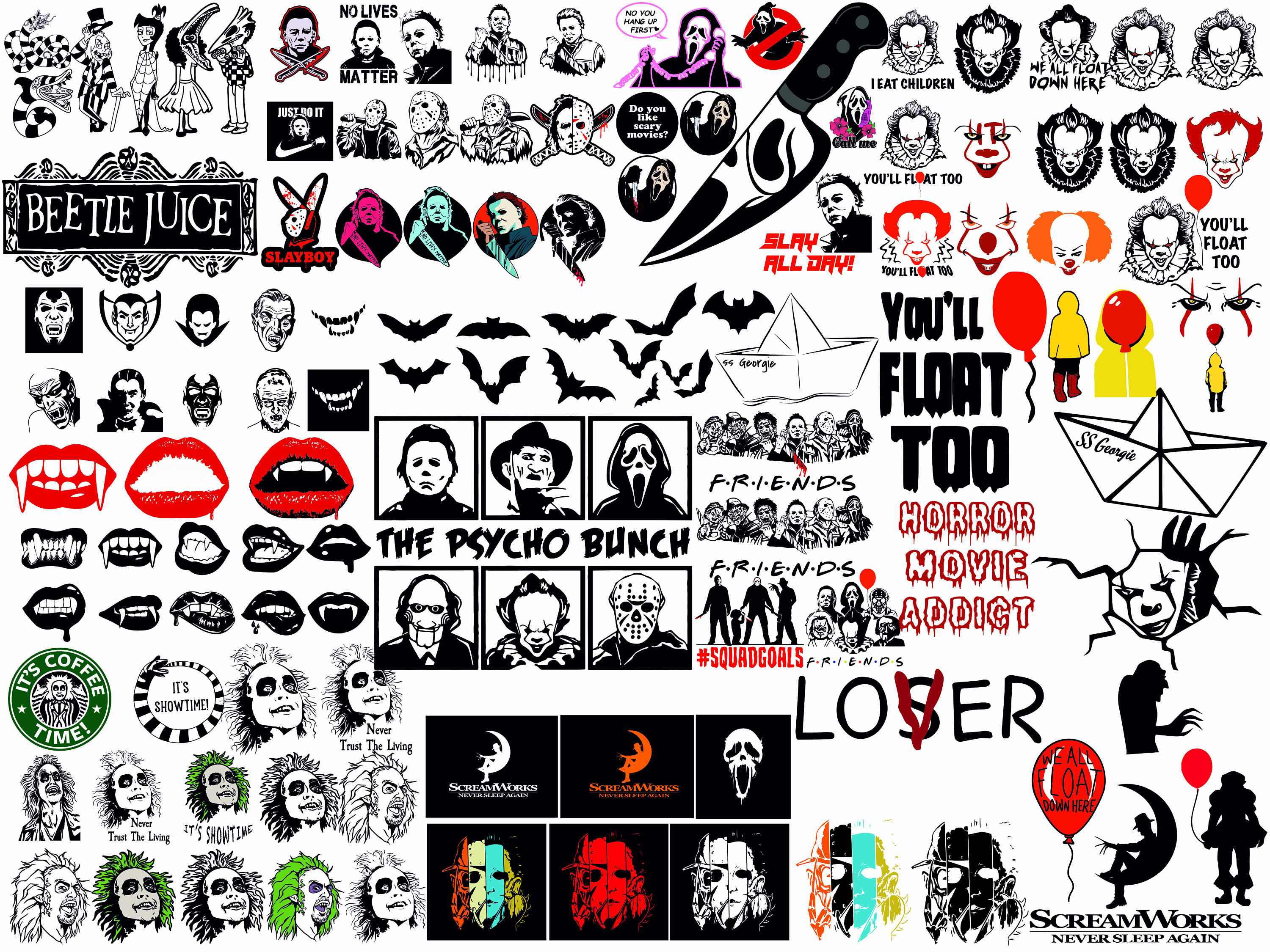 Mega Movie SVG Bundle, Movie Characters SVG,r Movie Svg Bund | Inspire ...