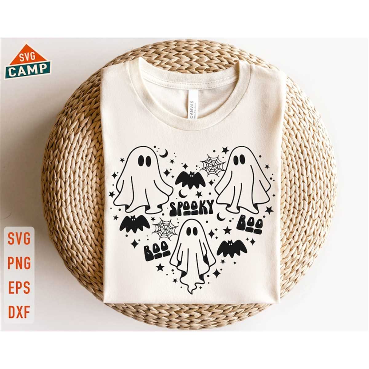 Ghost Heart svg, Spooky Season svg, Kids Halloween svg, Ghos | Inspire ...