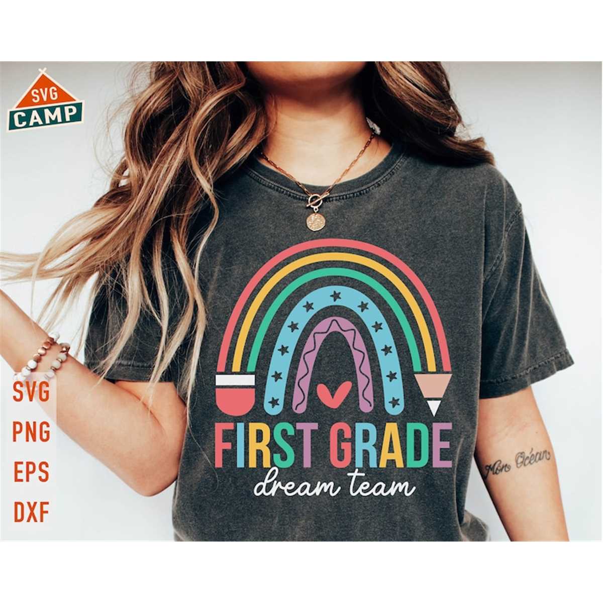 First Grade Dream Team svg, 1st Grade svg, First day of Scho - Inspire ...