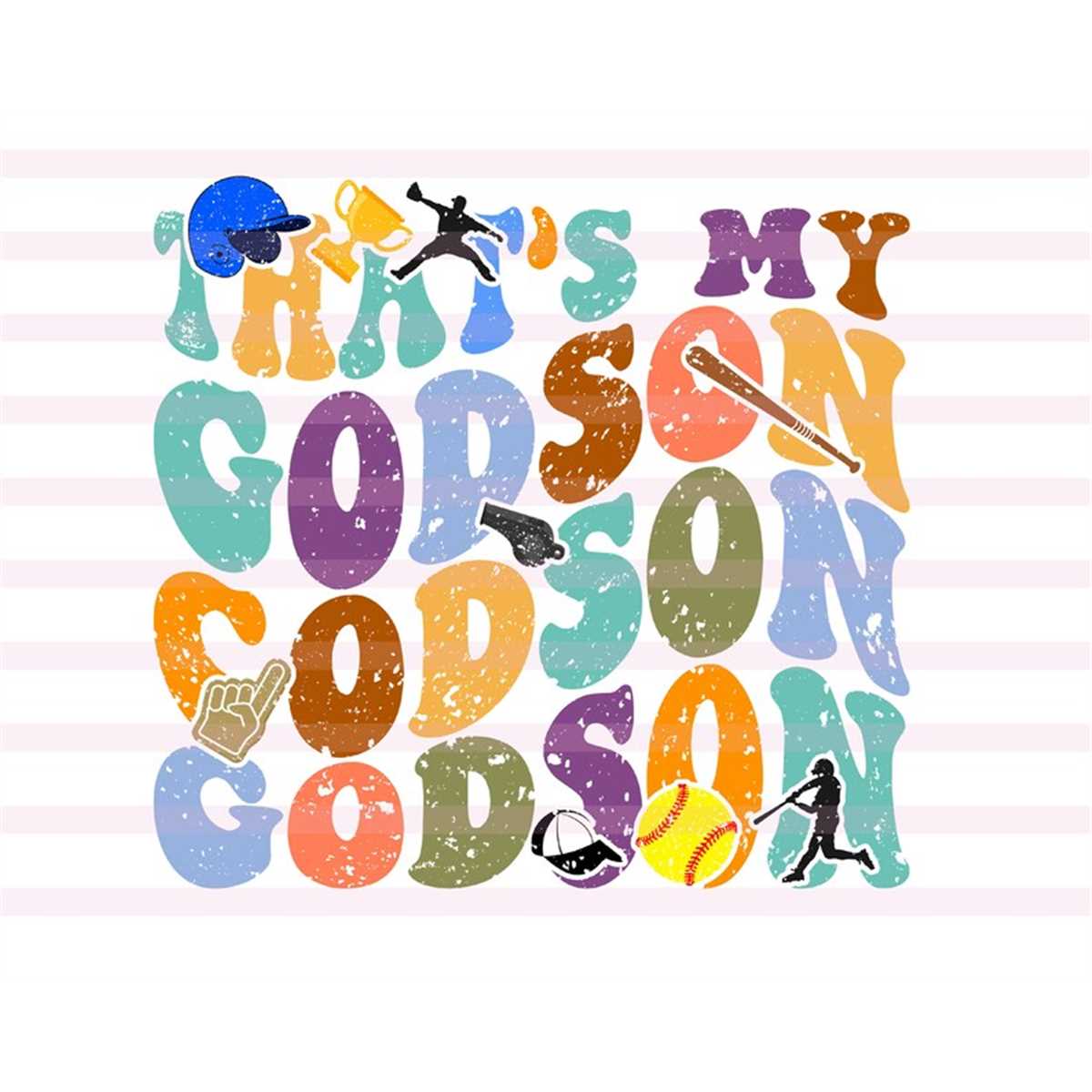 That's My Godson Svg, Favorite Softball Player Svg, Softball | Inspire ...