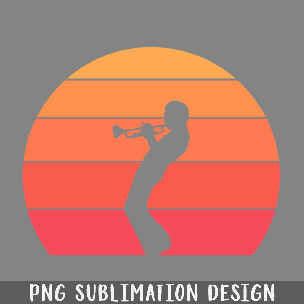 Miles Davis Trumpet Sunset PNG Download | Inspire Uplift