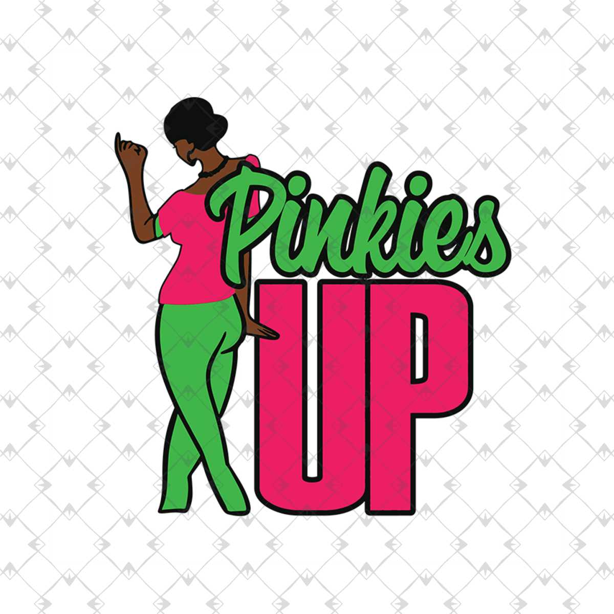 Black Girl Pinkies Up Svg, Black Girl Svg | Inspire Uplift
