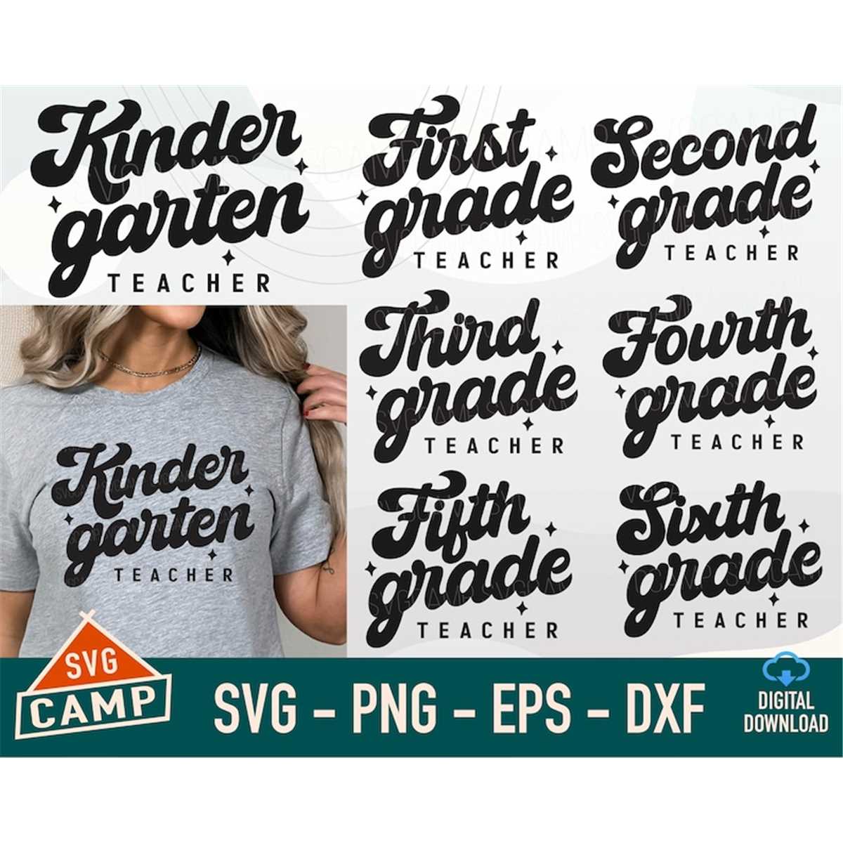 Teacher Svg Bundle, Teacher Squad Svg, First Grade Teacher, - Inspire ...