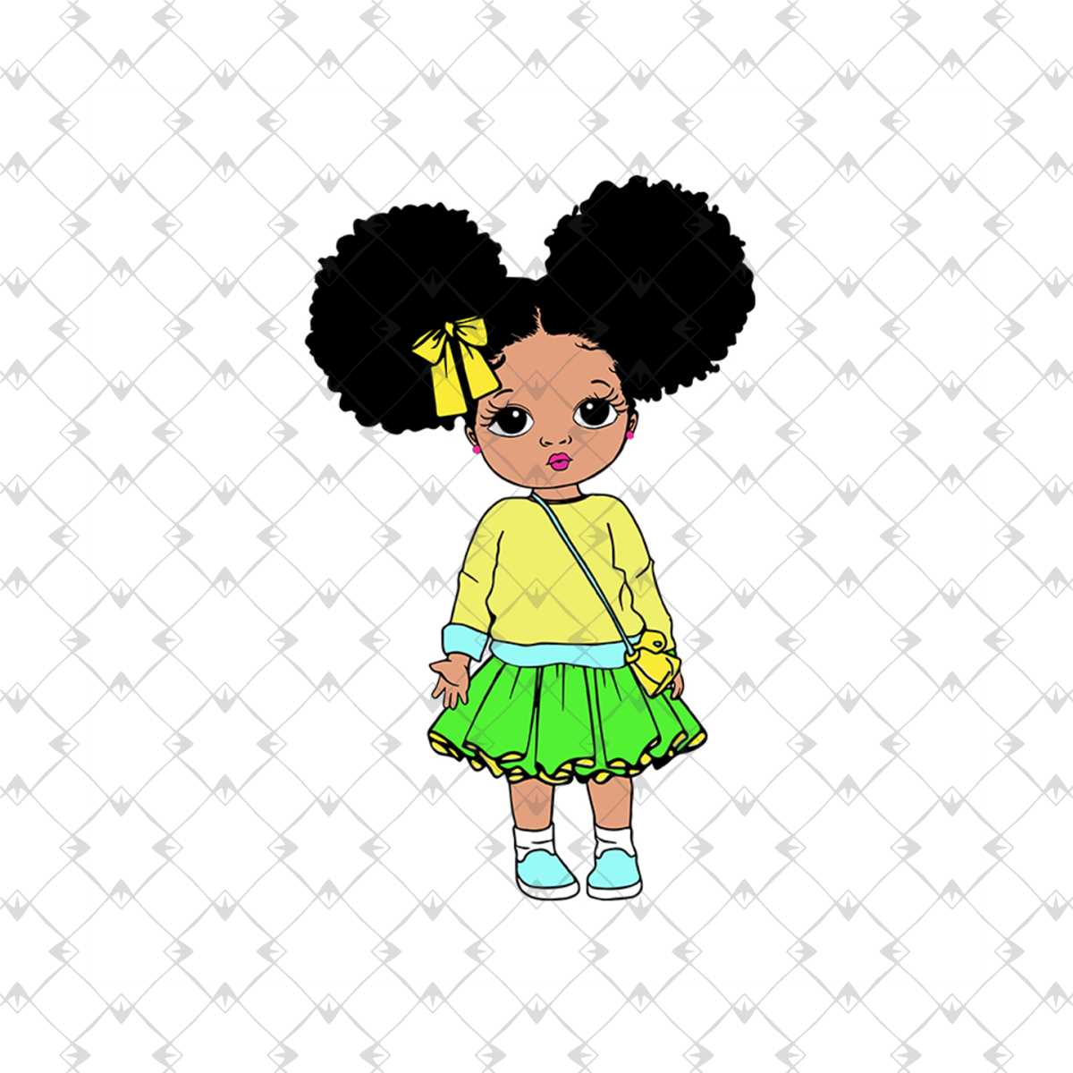 Peekaboo Black Girl Kid Svg | Inspire Uplift