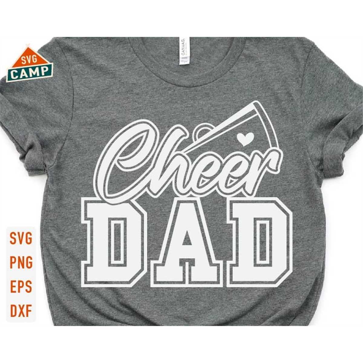 Cheer Dad Svg, Cheerleader Svg, Megaphone Svg, Pom Pom Svg, - Inspire ...