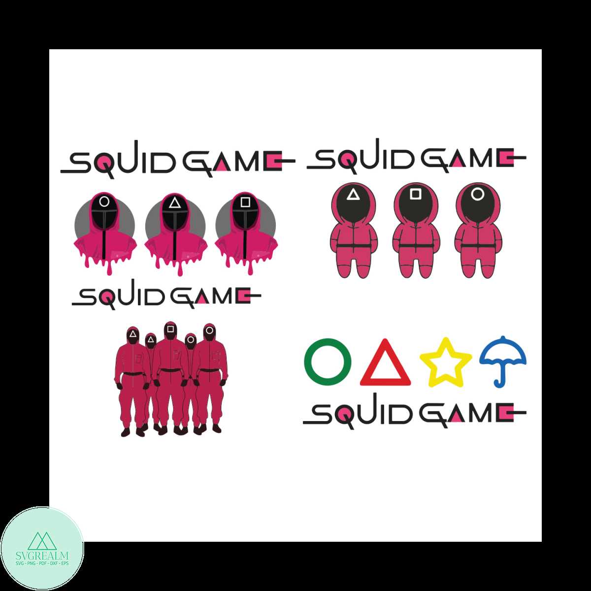 Squid Game Bundle Svg, Squid Game Bundle Svg , Squid Game Cl | Inspire ...