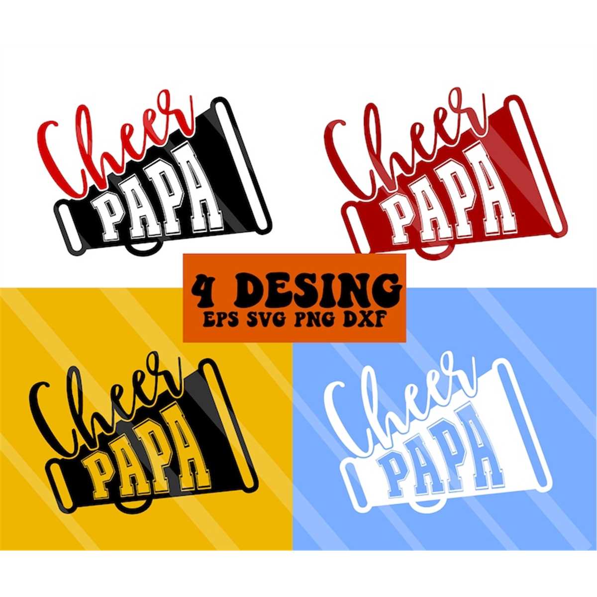 Cheer Papa Svg, Cheerleading T-shirt Svg, Cheer Squad Svg, C | Inspire ...