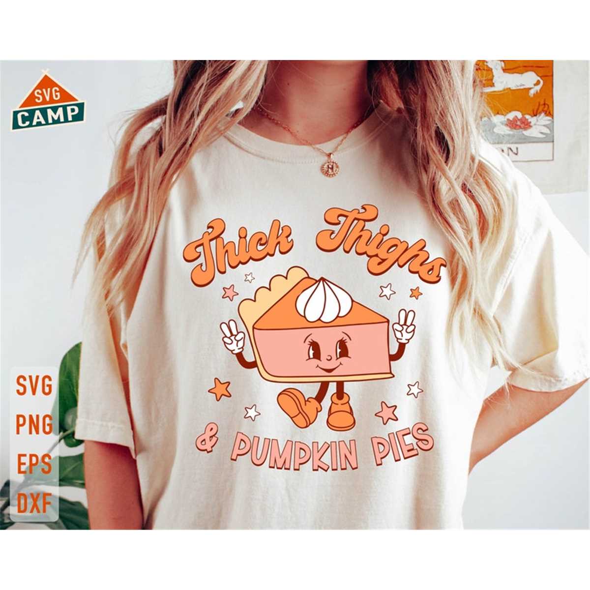 Thick Thighs & Pumpkin Pies Svg, Thanksgiving Svg, Fall Svg, - Inspire ...