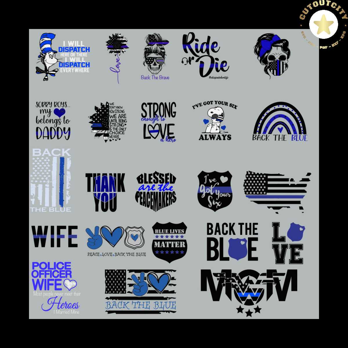 Police Love Bundle File Svg, Jobs Svg, Trending Svg, Police | Inspire ...