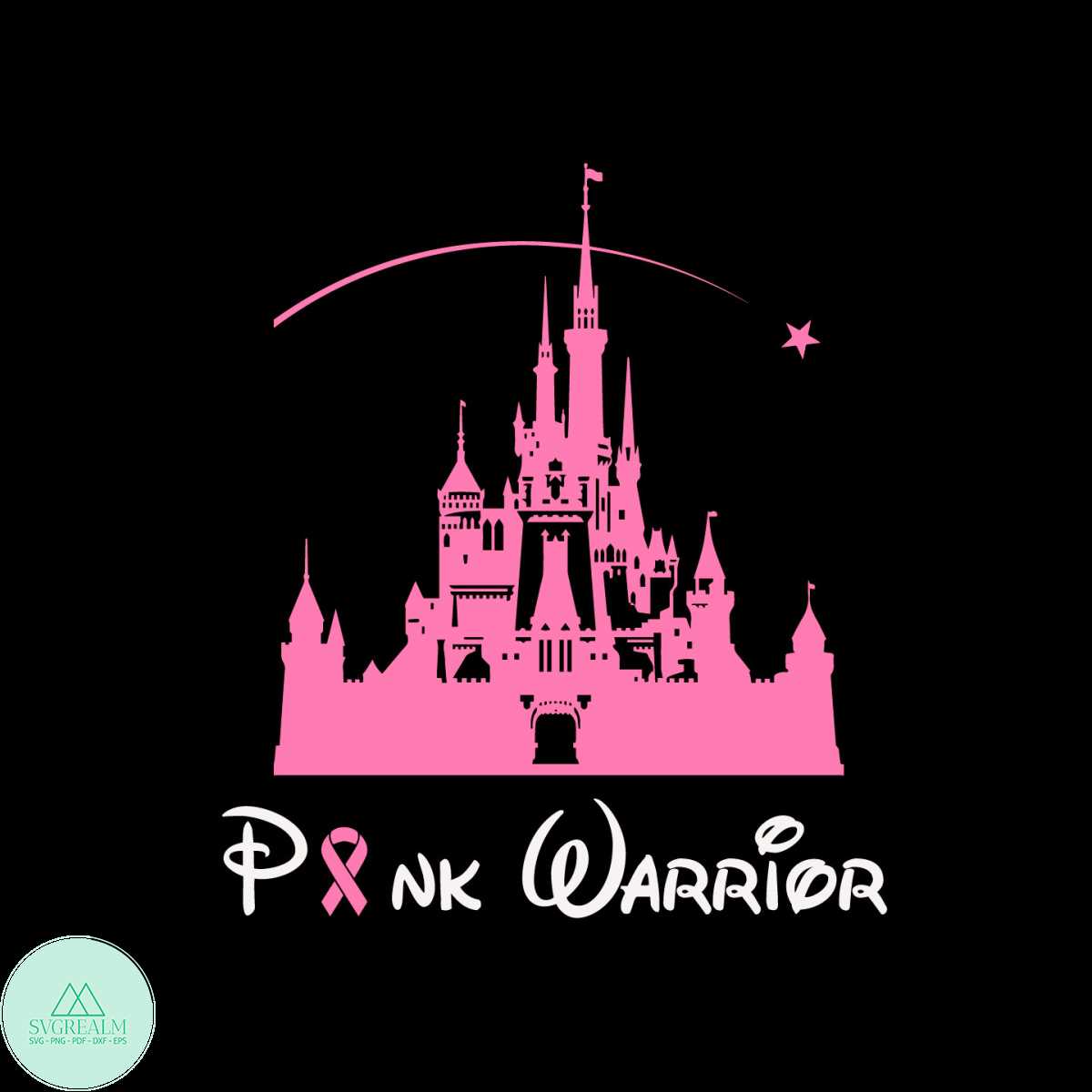 Pink Warrior Disney Breast Cancer Awareness Vector Svg, Pink | Inspire ...
