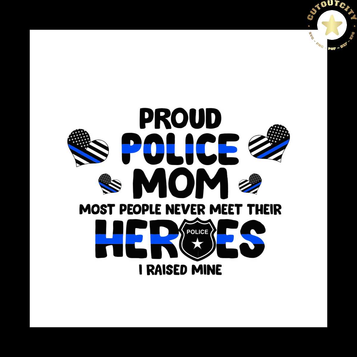 Proud Police Mom Svg, Jobs Svg, Trending Svg, Police Officer | Inspire ...