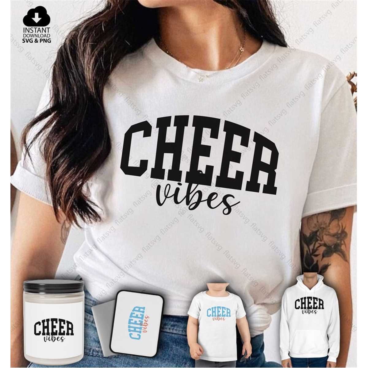 Cheer Vibes Svg Png, Cheer Mom Svg, Cheer Fan Svg, Cheerlead | Inspire ...
