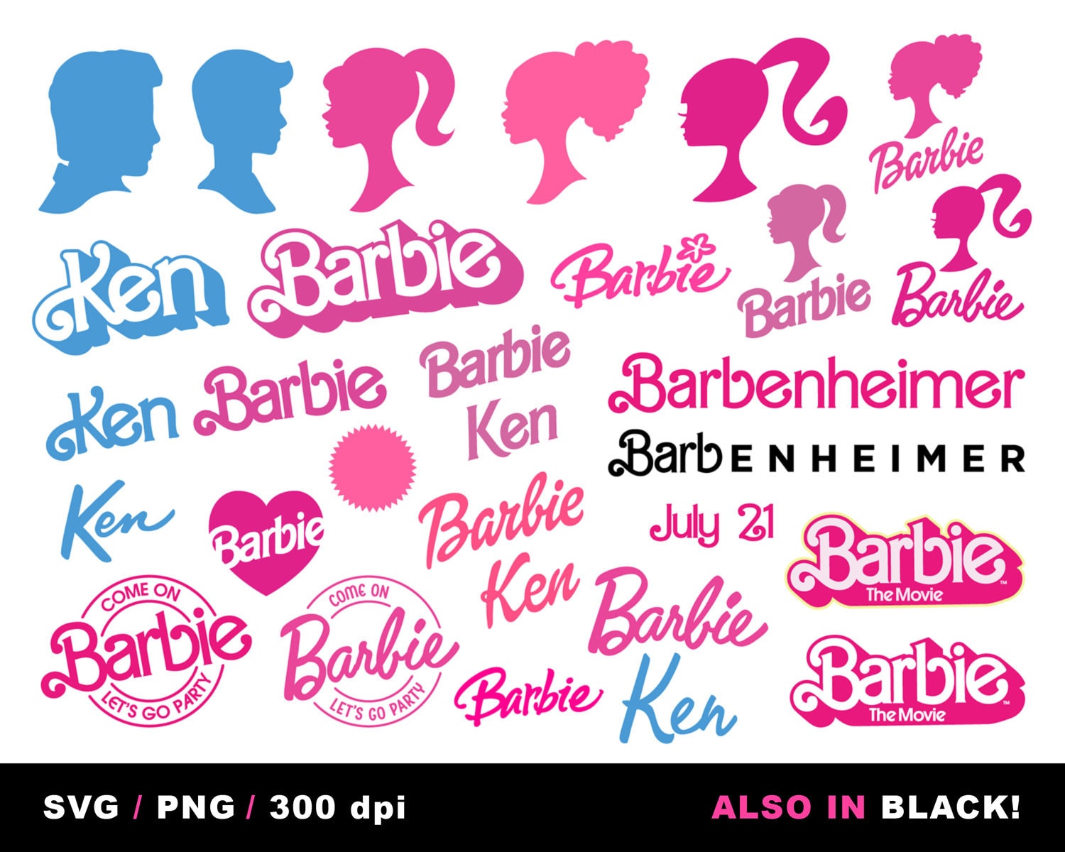 Barbie 30 SVG, Barbie Doll, Cricut Layered SVG Files, Clipar | Inspire ...