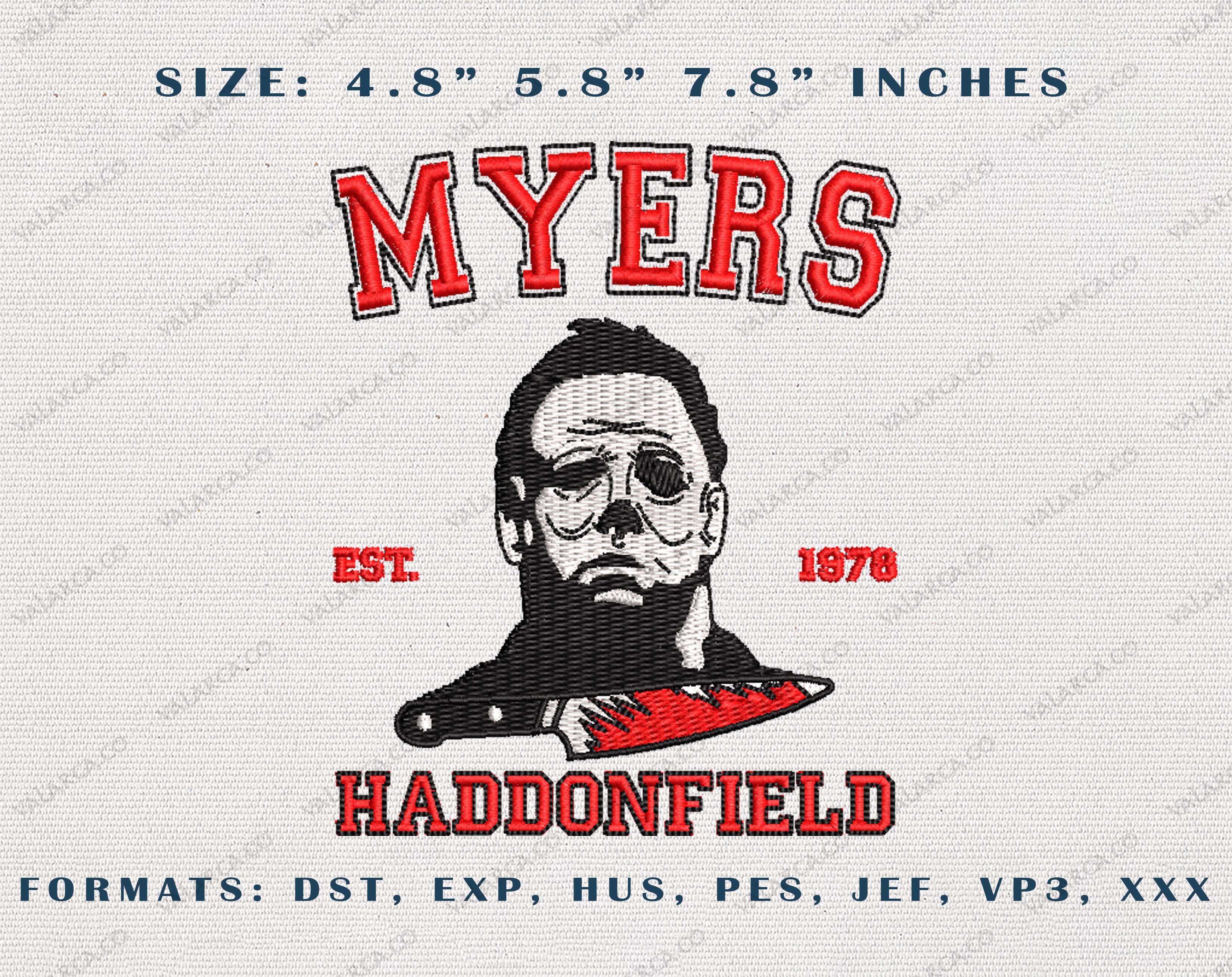Haddonfield EST 1978 Embroidery Design, Horror Movie Killers - Inspire ...