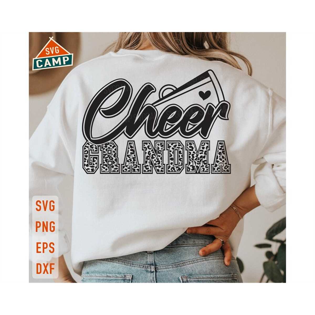 Cheer Grandma svg, Cheerleader svg, Megaphone svg, Proud Che - Inspire ...