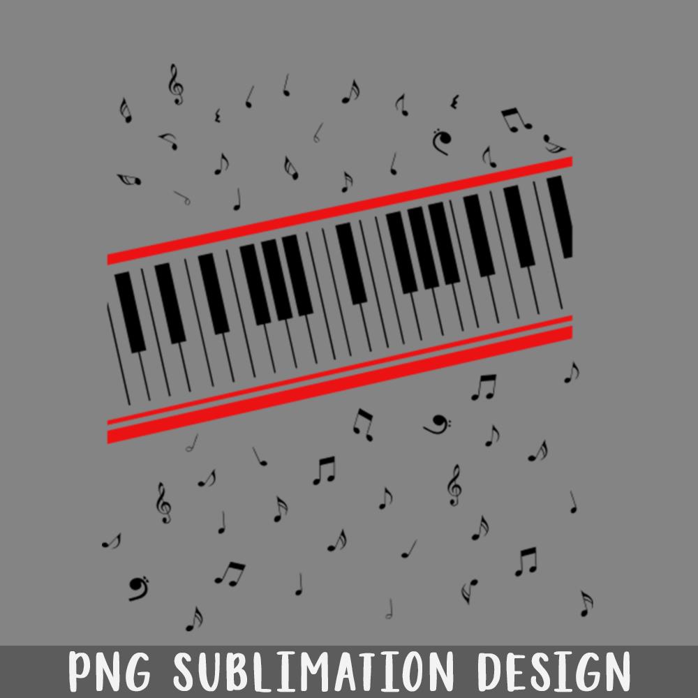 Michael 80s Beat It Piano Keyboard Design PNG Download | Inspire Uplift