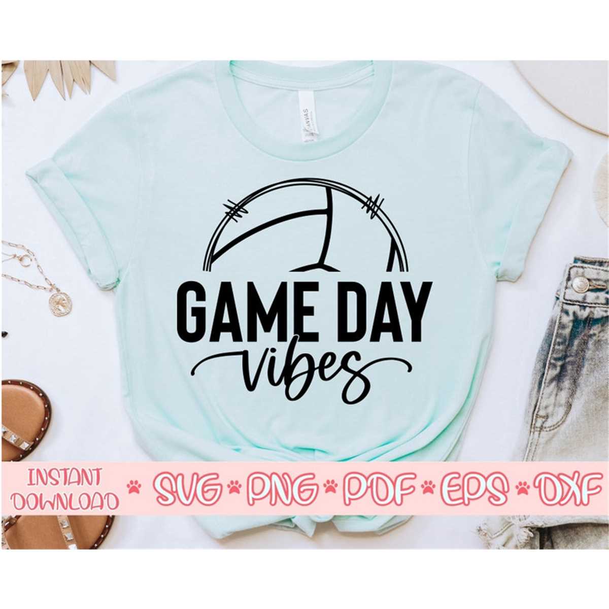 Game day vibes Volleyball svg,Volleyball svg,Volleyball Mom | Inspire ...