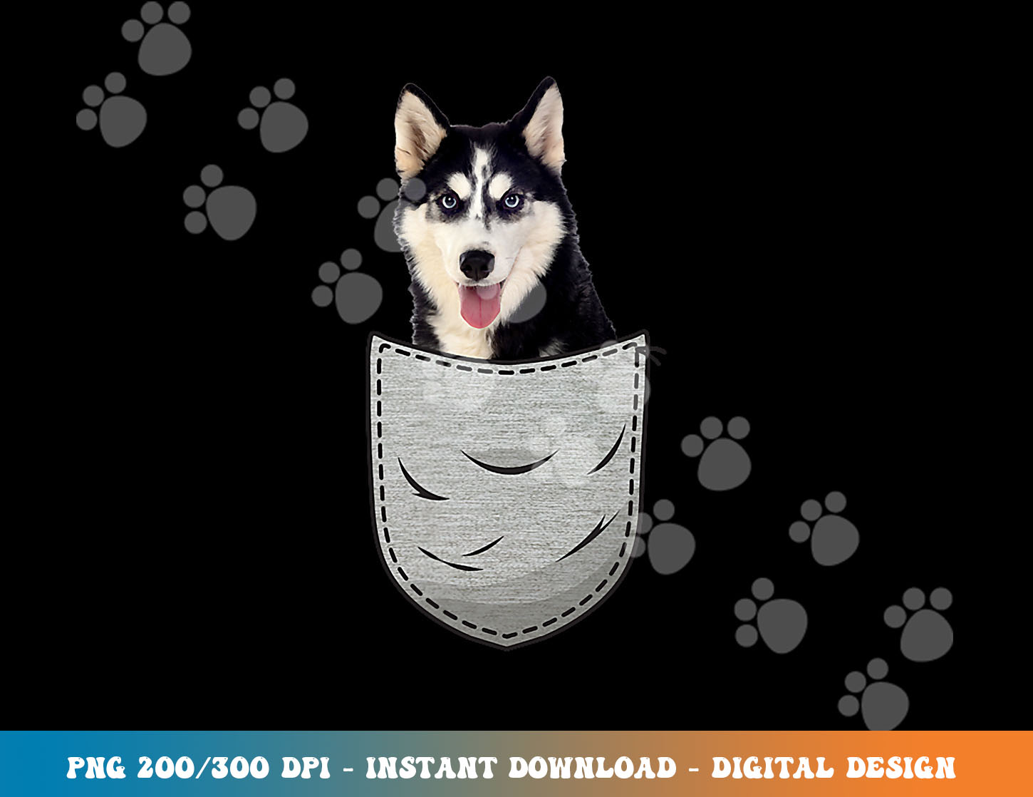 Cute Siberian Husky Sibe Chukcha for dog lovers pocket owner | Inspire ...